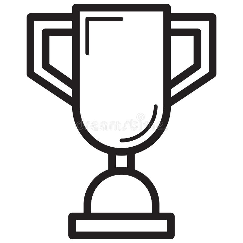 Simple Trophy Related Vector Line Icon. Outline Style Stock Vector ...