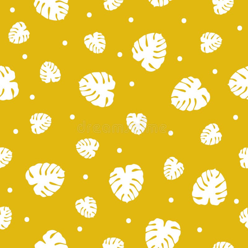 Simple Leaf Shape Repeat Pattern Design Stock Vector - Illustration of ...