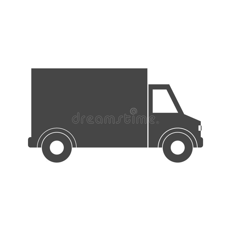 Simple truck icon stock vector. Illustration of design - 172122135