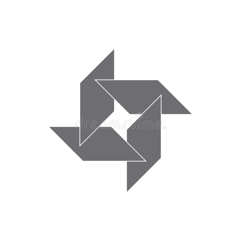 Simple Turbine Shape Industrial Geometric Logo Vector Stock Vector ...