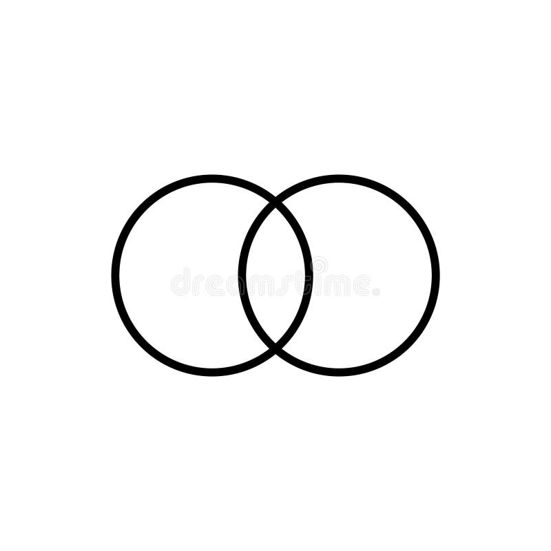 Two Intersecting Circles Stock Illustrations – 180 Two Intersecting ...