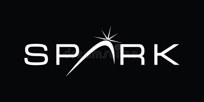Simple Typography Text Spark, Design Logo Inspiration. Stock ...