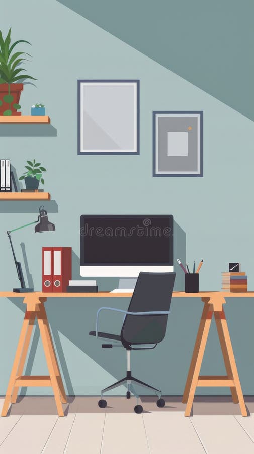 Simple and Uncluttered Office Background with a Minimalist Design ...