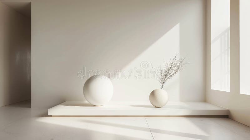 Simple, Understated Background in a Modern Minimalist Aesthetic. Stock ...