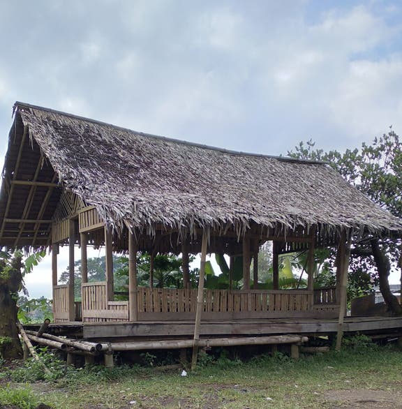 Simple and Unique Bamboo Stall Stock Image - Image of cottage, blue ...