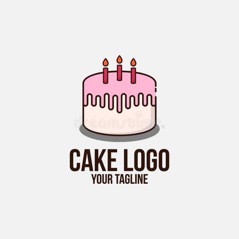 Creative Cake Logo Vector Art Logo Stock Illustration - Illustration of ...