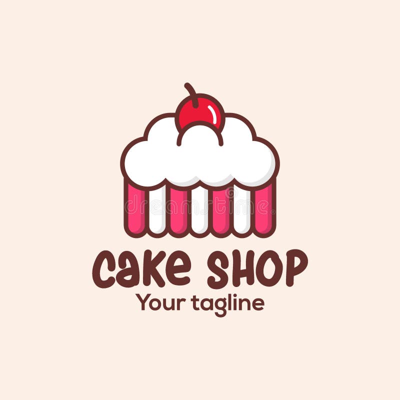 Creative Cake Logo Vector Art Logo Stock Illustration - Illustration of ...