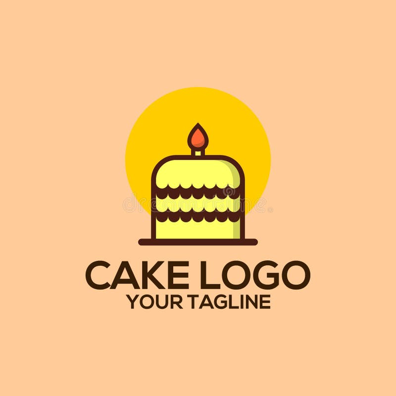 Creative Cake Logo Vector Art Logo Stock Illustration - Illustration of ...