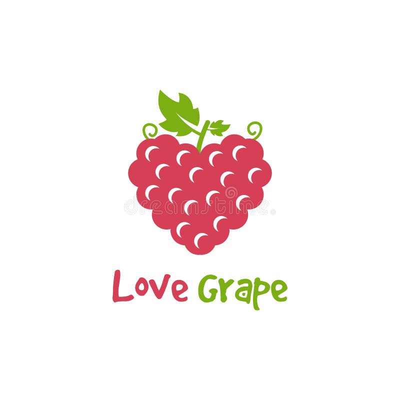 Creative Grape Logo Vector Art Logo Stock Illustration - Illustration ...