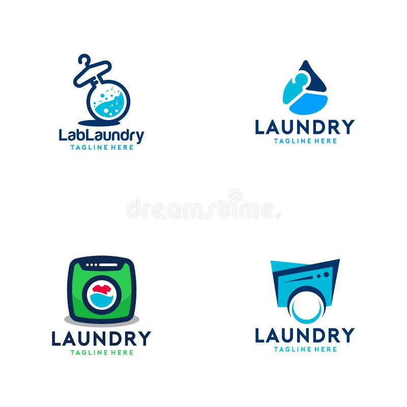 Creative Laundry Logo Vector Art Logo Stock Illustration - Illustration ...