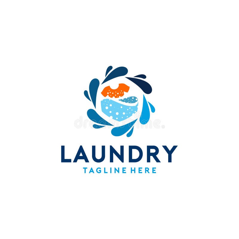Creative Laundry Logo Vector Art Logo Stock Vector - Illustration of ...