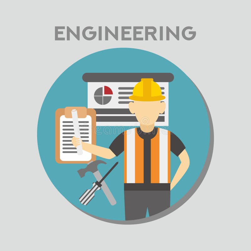 Engineering Illustration Vector Art Logo Template and Illustration ...