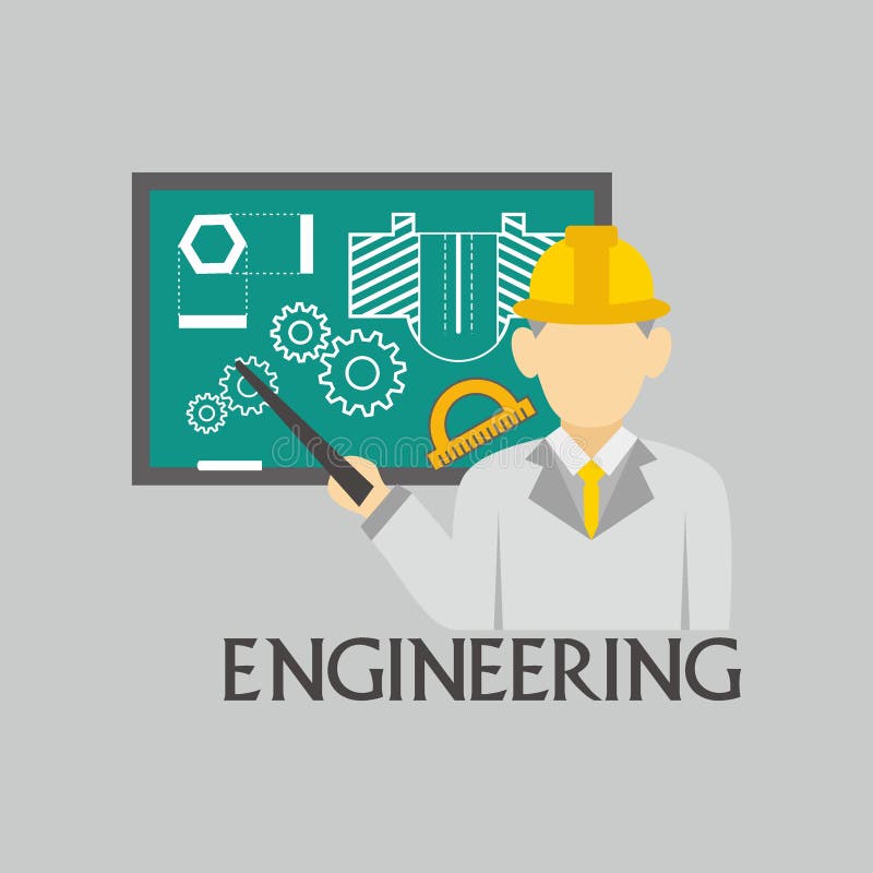 Engineering Illustration Vector Art Logo Template and Illustration ...