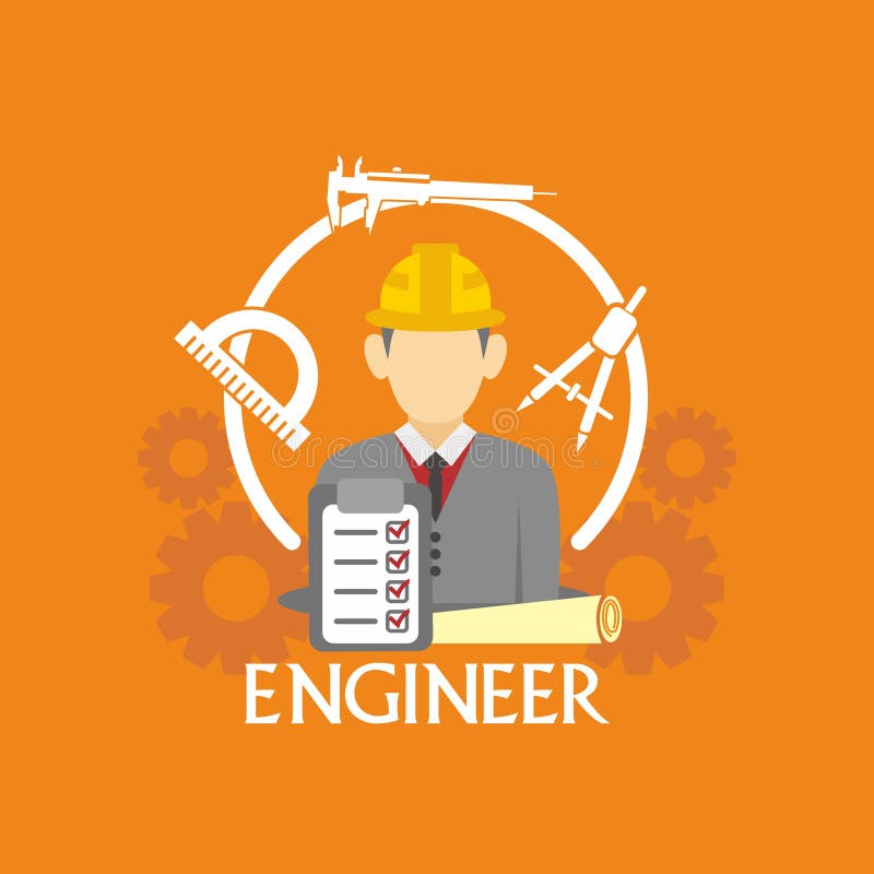 Engineering Illustration Vector Art Logo Template and Illustration ...