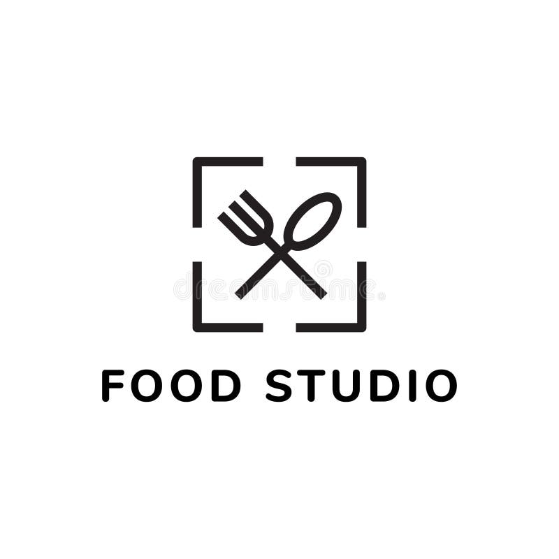 Food Studio with Colorful Digital Concept Logo Vector, Icon, Element ...