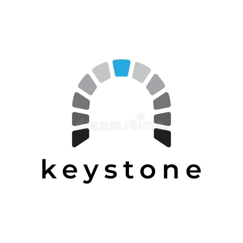 Simple and Unique Keystone Logo Design Stock Vector - Illustration of ...