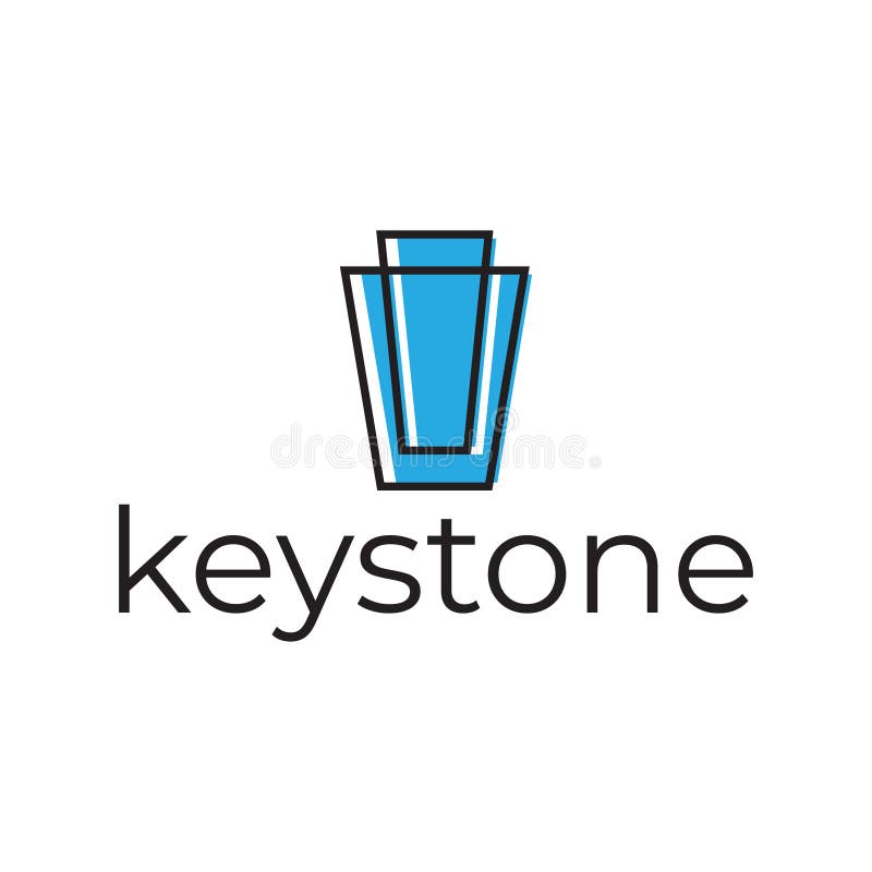 Simple Keystone Logo Design Stock Vector - Illustration of simple, idea ...