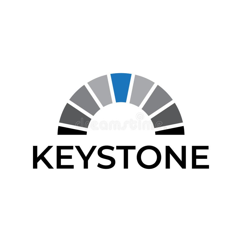 Simple Keystone Logo Design Stock Vector - Illustration of design ...