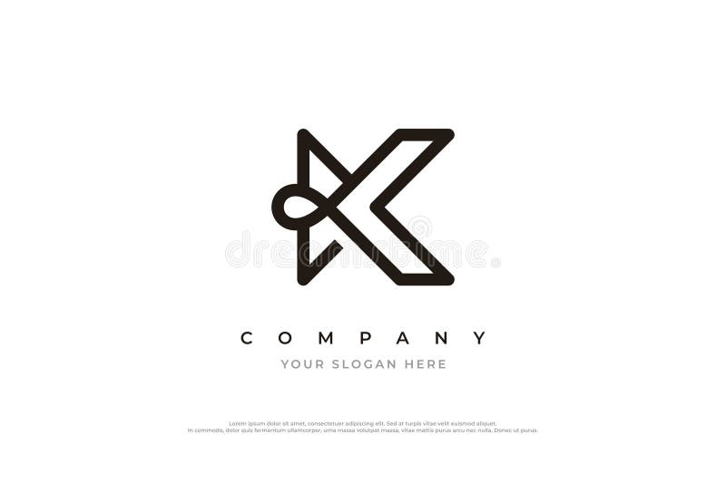 Simple and Unique Letter K Logo Design Vector Stock Vector ...