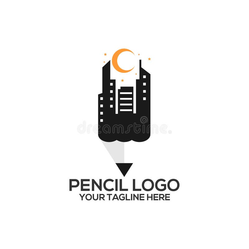 Pencil Logo Vector Art Logo Template and Illustration Stock Vector ...