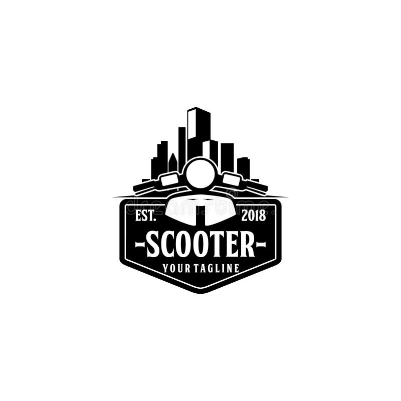 Creative Scooter Logo Vector Art Logo Stock Vector - Illustration of ...