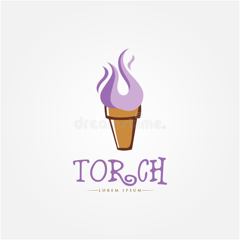 Torch Logo Vector Art Logo stock illustration. Illustration of light ...