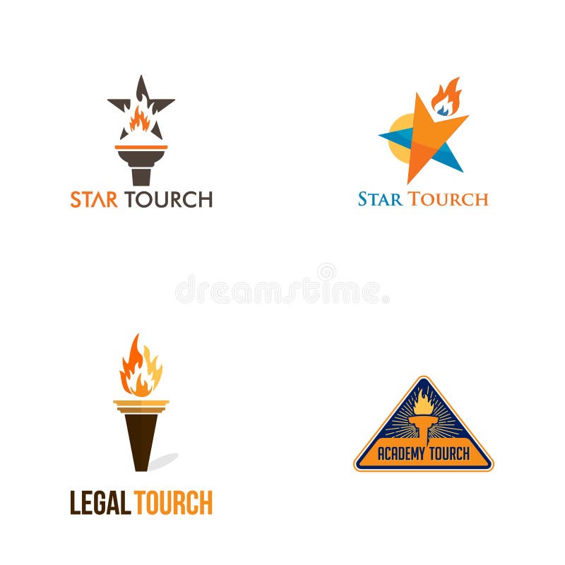 Torch Logo Vector Art Logo stock vector. Illustration of heat - 110447728