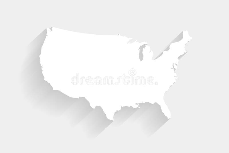 United States Map Simple Outline Stock Illustrations – 9,892 United ...