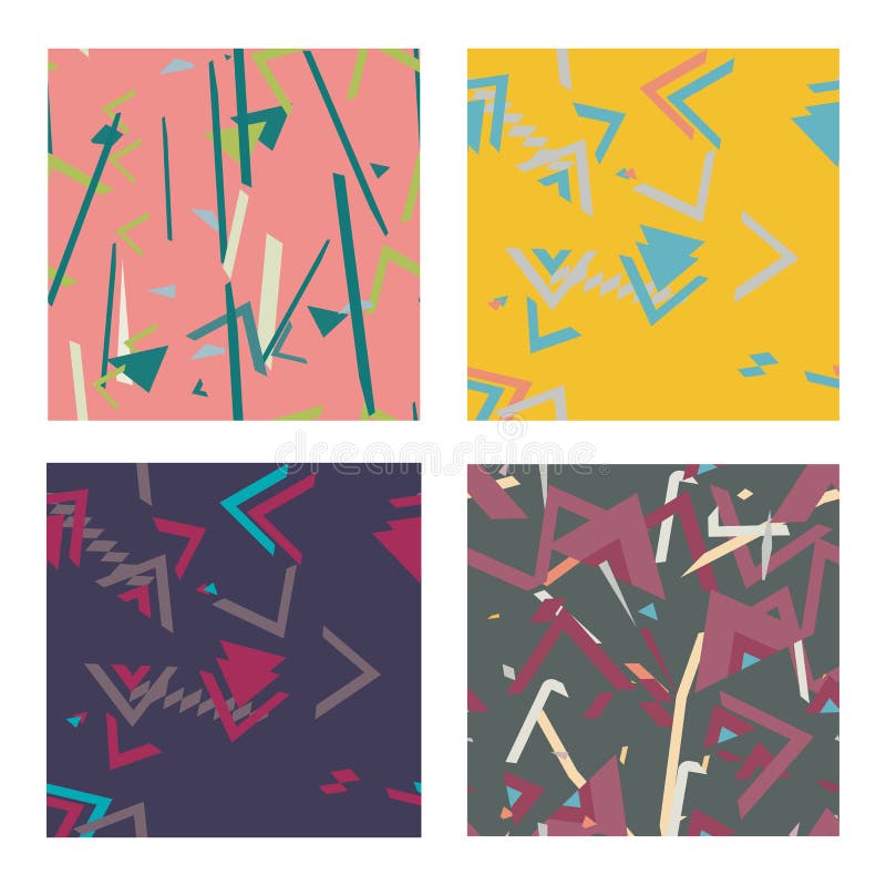 Simple Universal Colorful Geometric Seamless Pattern Stock Vector ...