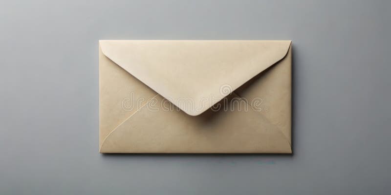 A Simple, Unopened Kraft Paper Envelope on a Neutral Background, Ready ...
