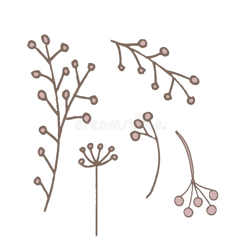 Simple unusual flowers stock vector. Illustration of abstract - 89364413