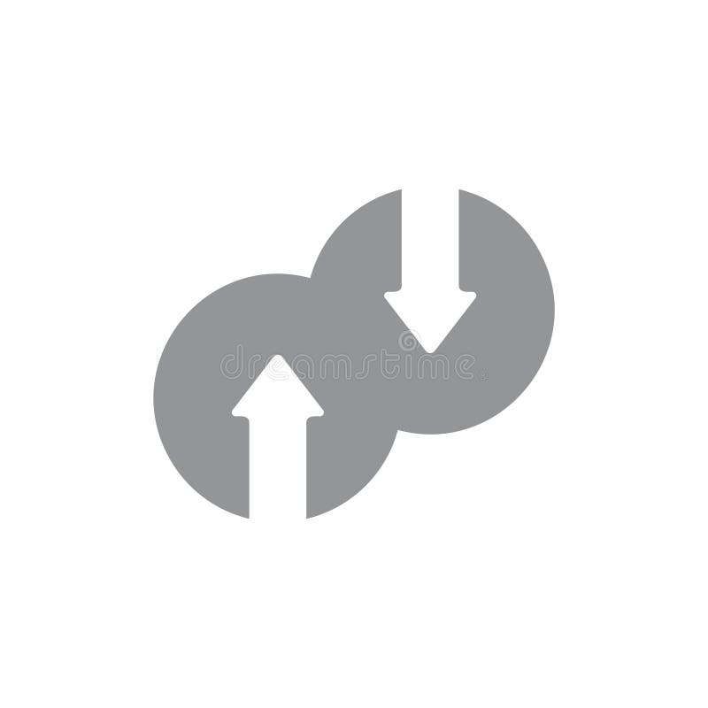 Exchange Arrow Geometric 3d Flat Symbol Logo Vector Stock Vector ...