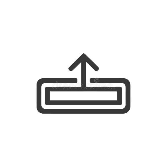 Upload Data Icon: Simple Vector Illustration Stock Vector ...