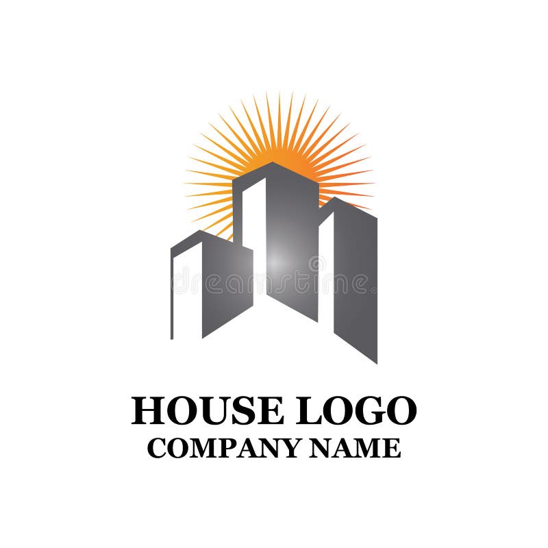 Simple Urban Home Icon Vector Logo Stock Illustration - Illustration of ...