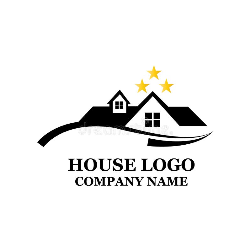 Simple Urban Home Icon Logo Stock Illustration - Illustration of ...