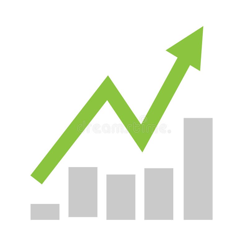 Green Business Arrow Going Up Stock Vector - Illustration of money ...