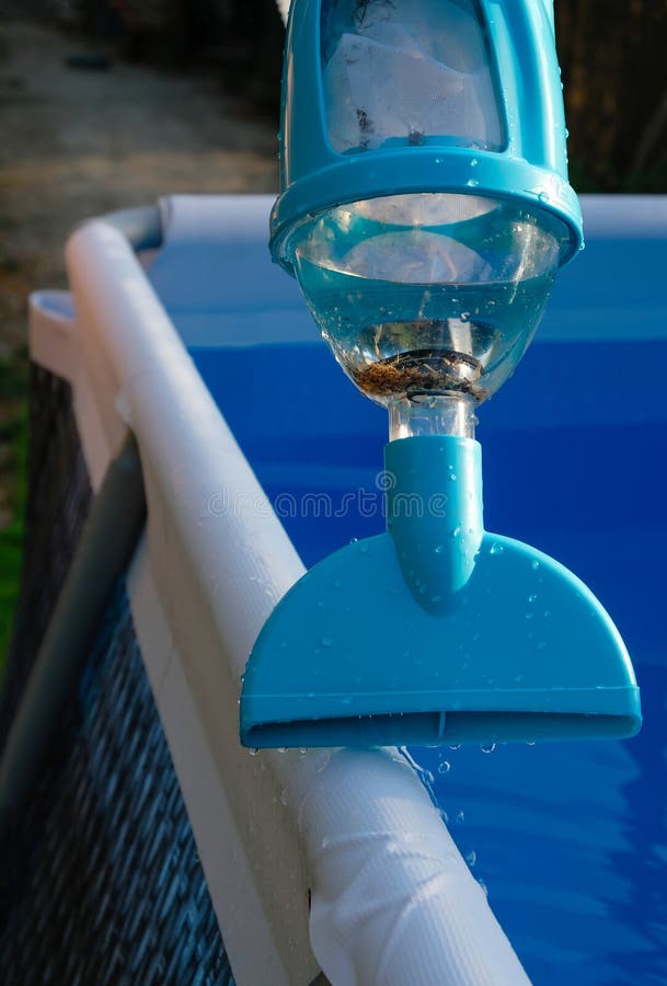 Simple Vacuum Cleaner Pool. Home Pool Cleaning. Stock Image - Image of ...