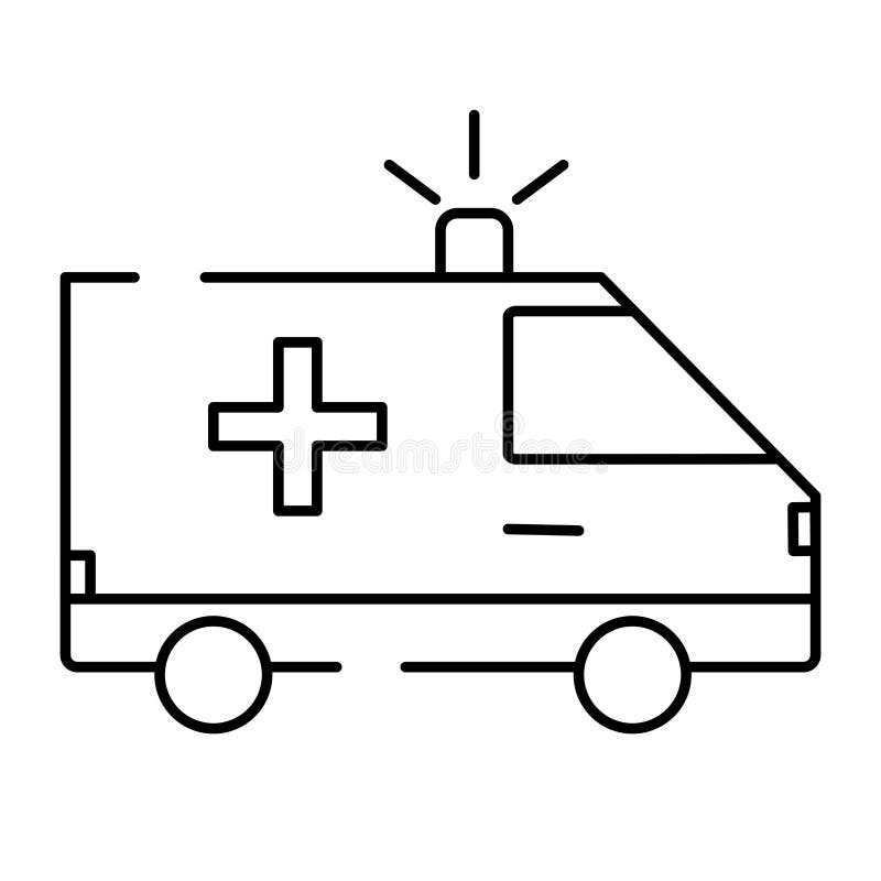 Simple Vector Ambulance Icon, Icon for Medical Website, Doodle and ... Simple Vector Ambulance Icon, Icon for Medical Website, Doodle and ...