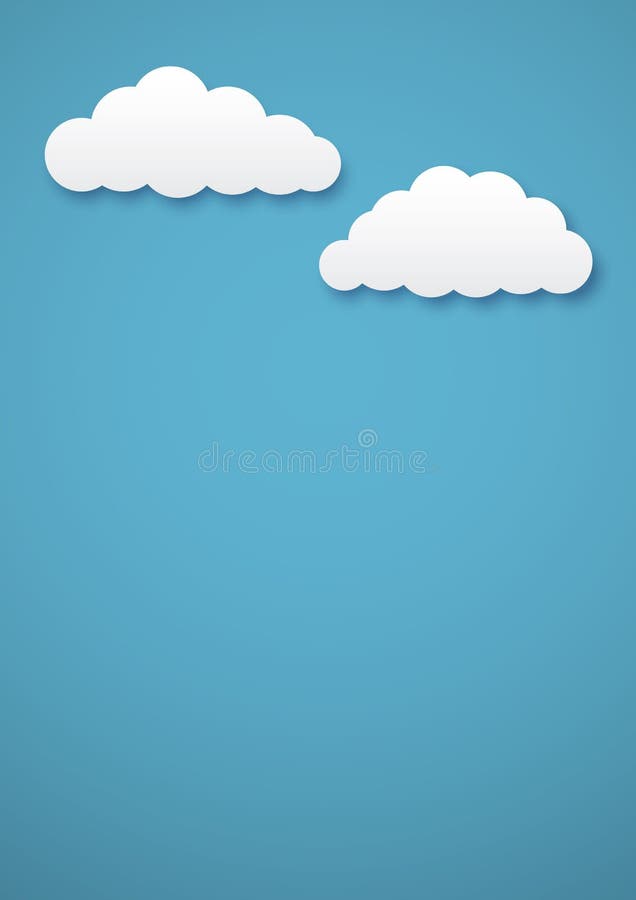 Two clouds stock vector. Illustration of cloud, background - 113558136