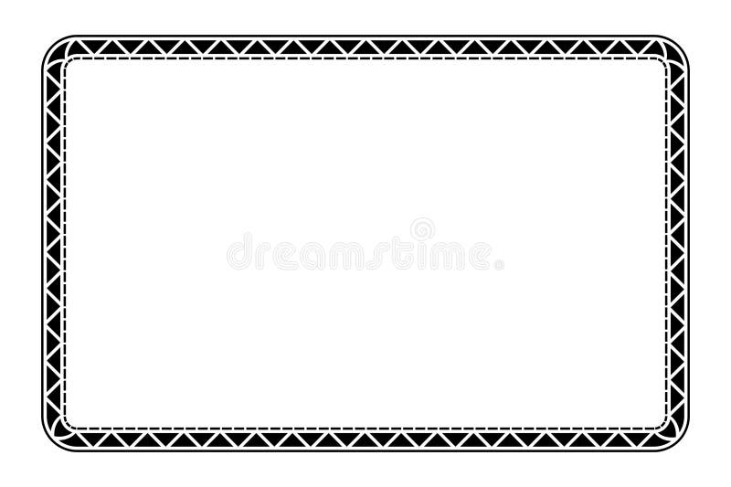 Simple Vector Basic Shape Frame, for Certificate, Placard or Element ...