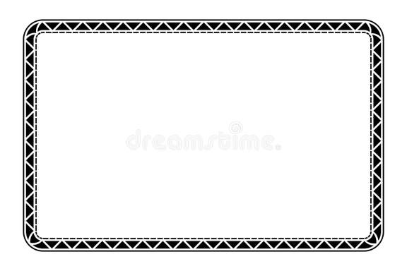 Simple Vector Basic Shape Frame, for Certificate, Placard or Element ...