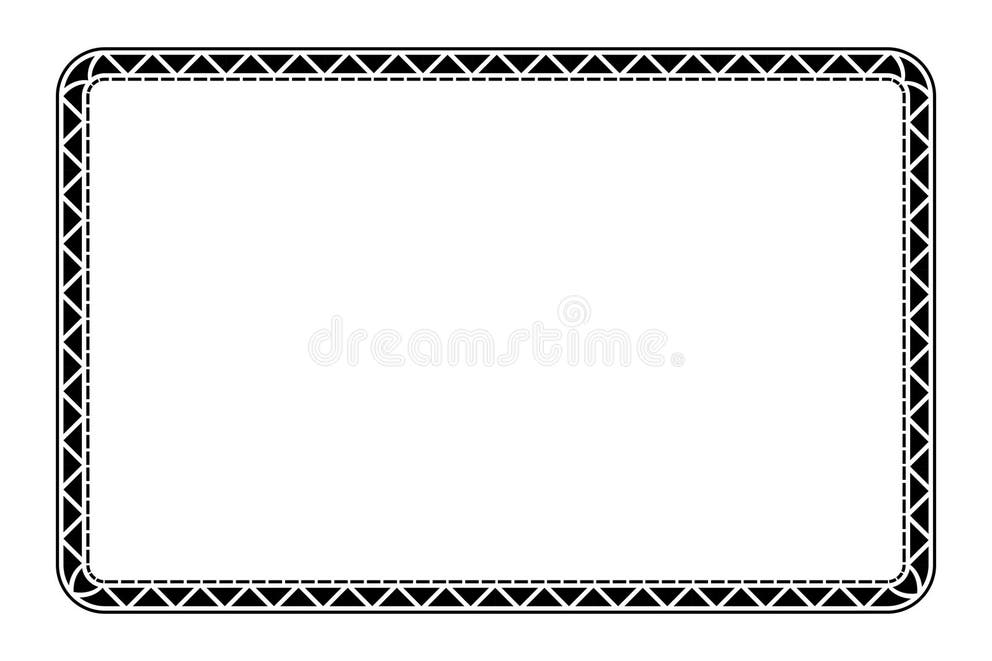 Simple Vector Basic Shape Frame, for Certificate, Placard or Element ...