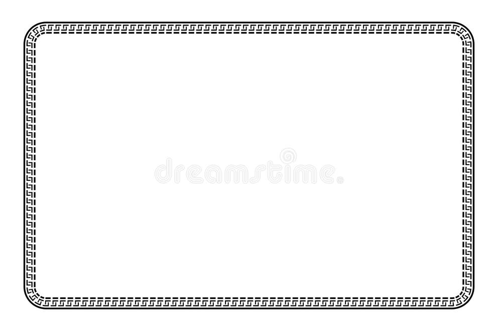 Simple Vector Basic Shape Frame, for Certificate, Placard or Element ...