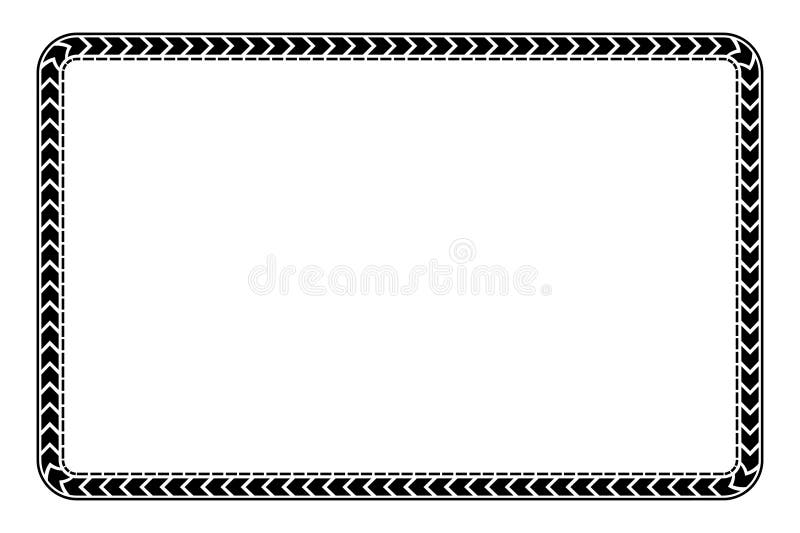 Simple Vector Basic Shape Frame, for Certificate, Placard or Element ...