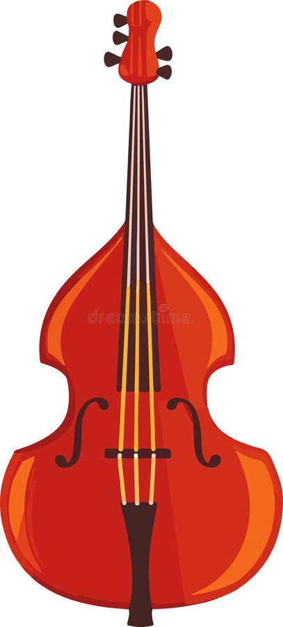 Simple vector bass clipart stock vector. Illustration of simple - 350473934