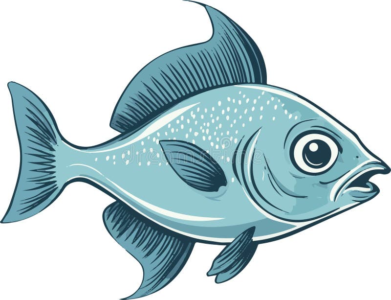 Simple Vector Bony Fish Clipart Stock Vector - Illustration of designs ...
