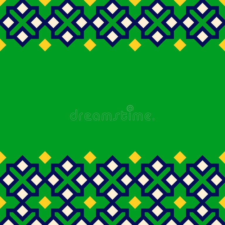 Vector Frame Border Islam Green Stock Illustrations – 1,152 Vector ...