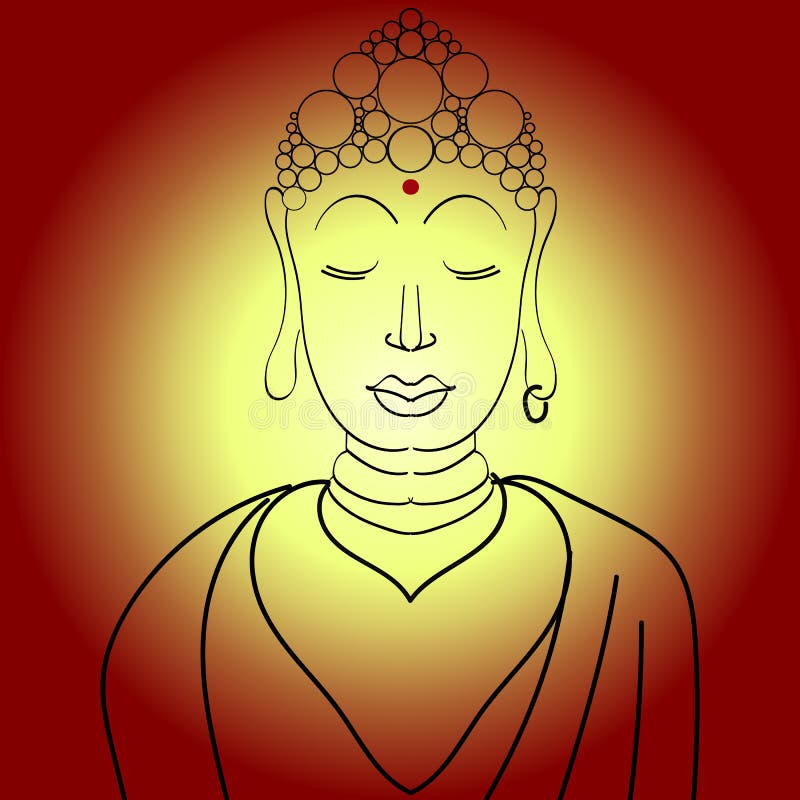 Vector Art of Buddha Icon : Buddha Purnima Stock Illustration ...