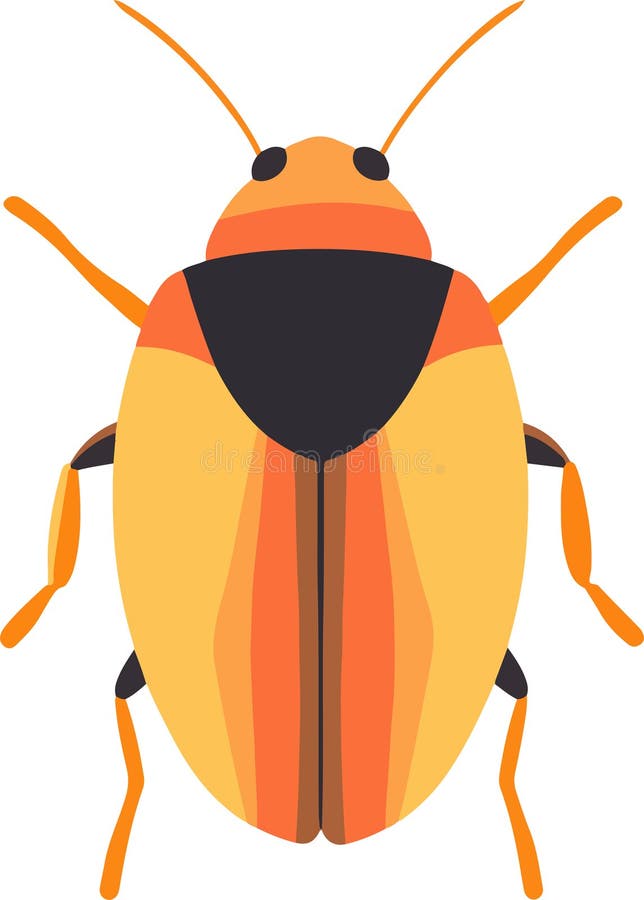 Simple vector bug clipart stock vector. Illustration of colorful ...