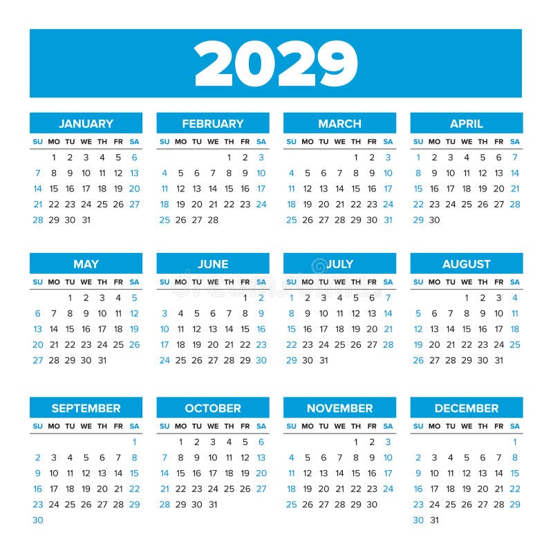 Simple Vector Calendar 2025. Weeks Start on Monday Stock Vector ...